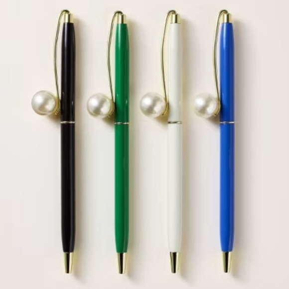 kate spade | Office | Kate Spade X Target Set Of Four Pearl Pens | Poshmark